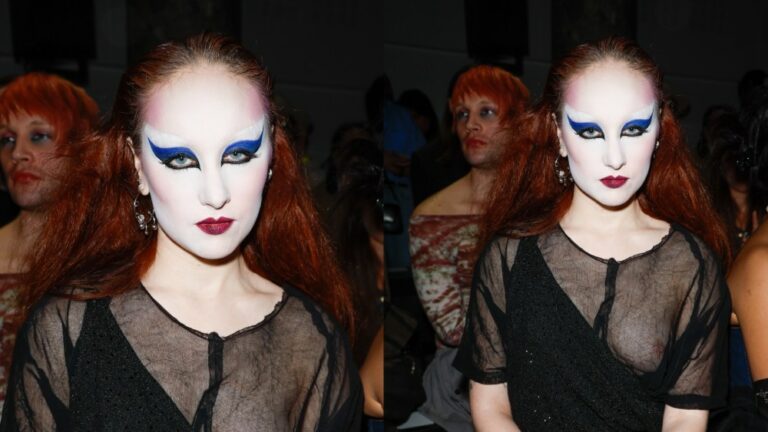 Chappell Roan Sparkles in Sheer Jumpsuit at Vivienne Westwood Fall 2025 ...