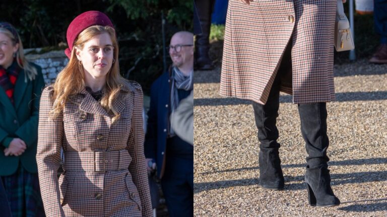Princess Beatrice Gets Into Trendy Suede Boots for Christmas Day ...