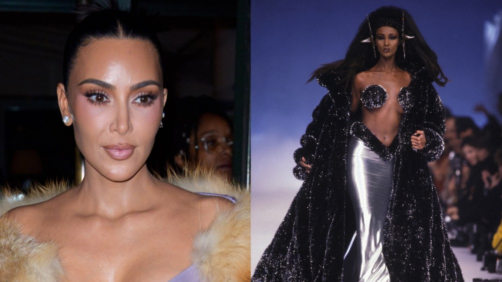 Kim Kardashian Channels Vintage Glamour in Thierry Mugler at Christmas ...