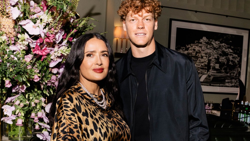 Gucci and Salma Hayek-Pinault Toast Jannik Sinner, Ahead of Wimbledon ...
